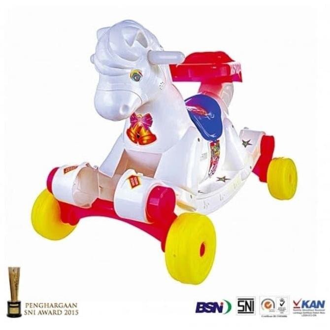 Jual Mainan Anak Kuda Kudaan Roda Dorong Horse Ayunan Balapan Dorongan ...