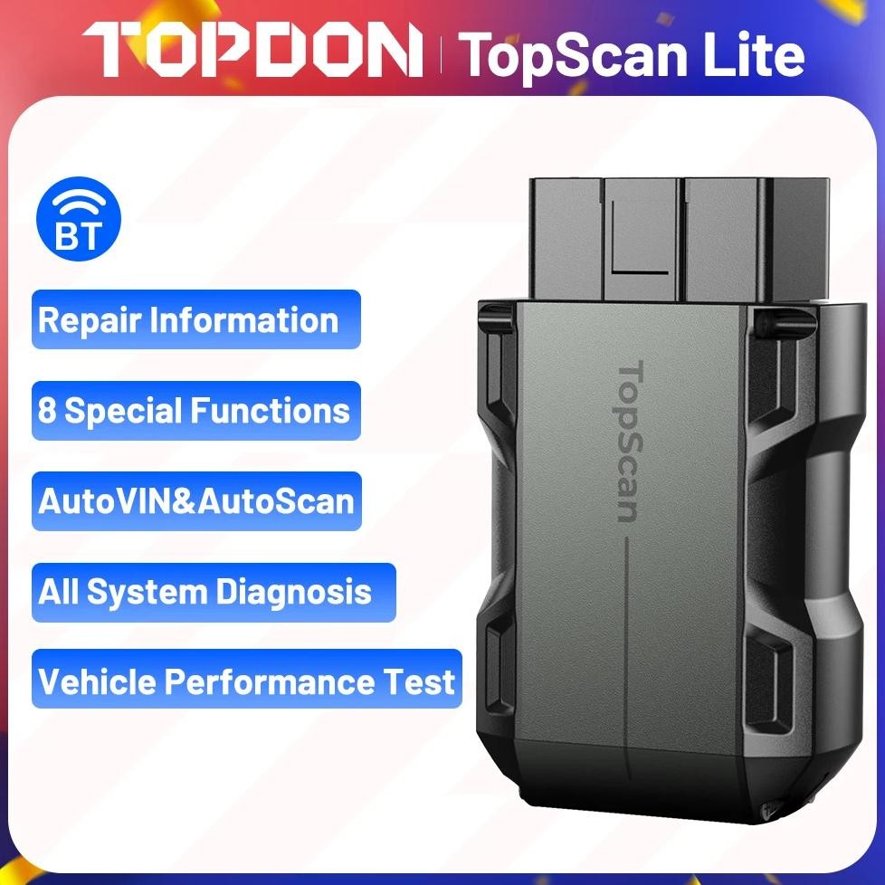 Jual Topdon Topscan Lite Obd2 Bluetooth Car Diagnostic Scanner Tool 28 Reset Functions Wireless ...