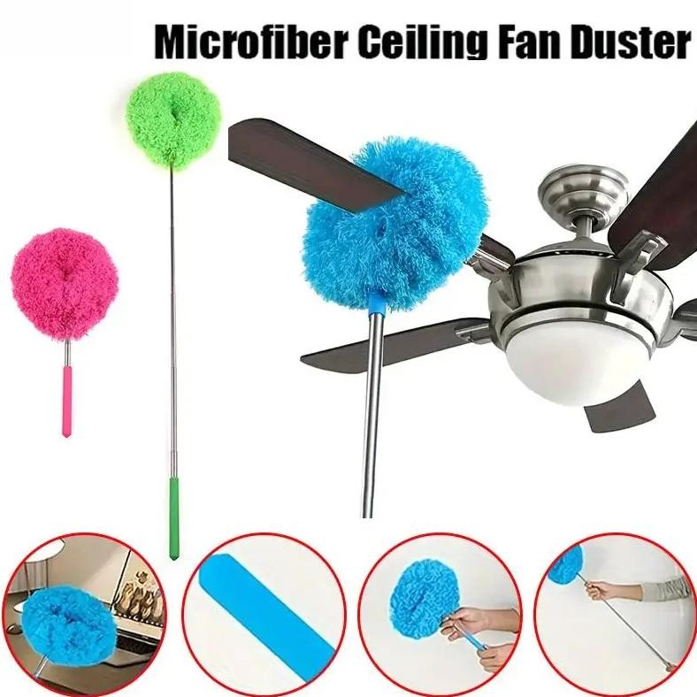 Jual Ceiling Fan Cleaner Dusters With Extension Pole Dust Removal Brush ...