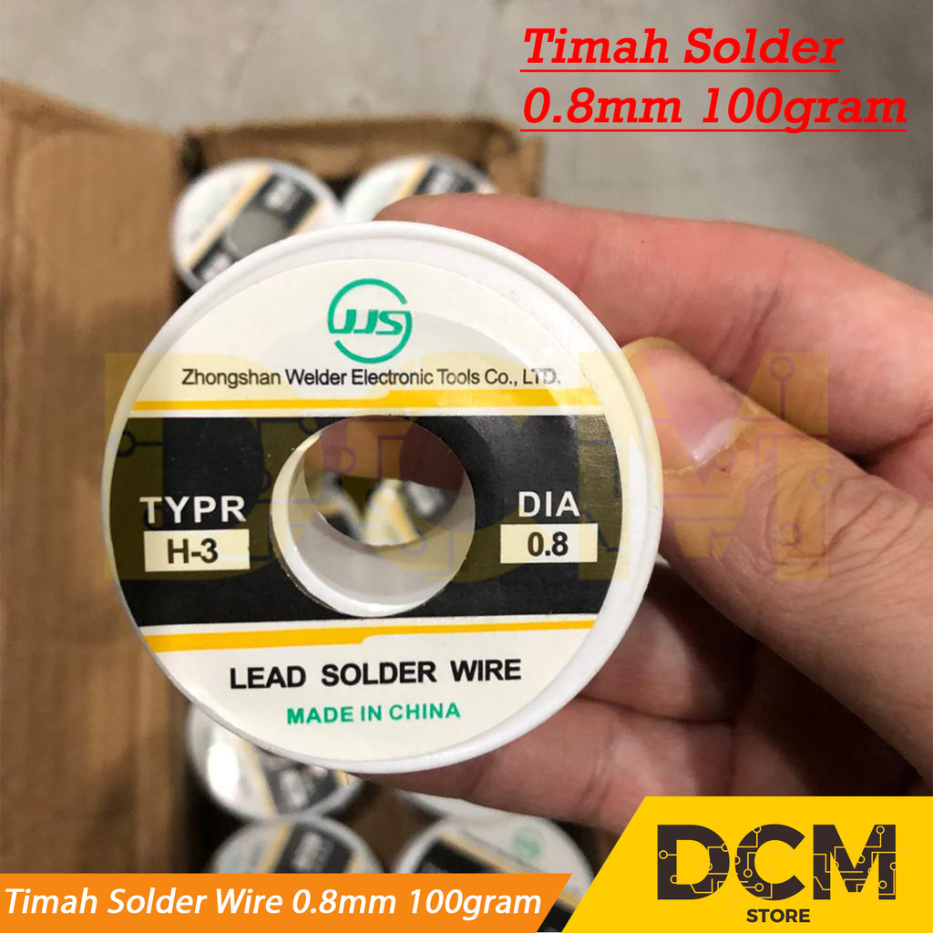 Jual Timah Solder Wire 0.8mm 100gram 100g Tenol Elektronik Solder Tin ...