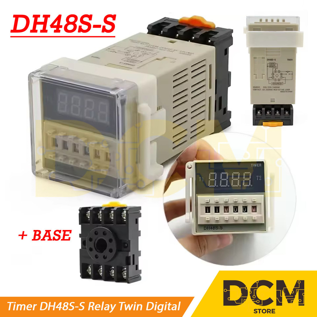 Jual Timer DH48S-S Relay Twin Counter Digital Precision Delay Time PD37 ...