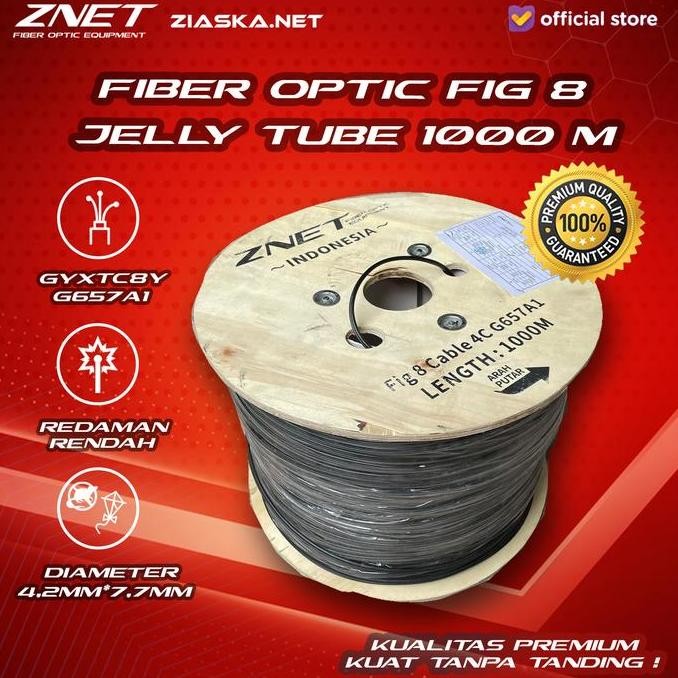 Jual Dropcore Dropwire Fig 8 4 Core 1000M Fiber Optik Kabel Fo Fig 8 ...
