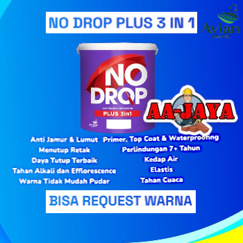 Jual No Drop 3 IN 1 Cat Pelapis Anti Bocor / Cat Tembok Waterproof 4 kg ...