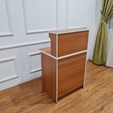 Jual Grosir Meja Resepsionis Meja Kasir 2 Laci Terbaru Meja Resepsionis ...