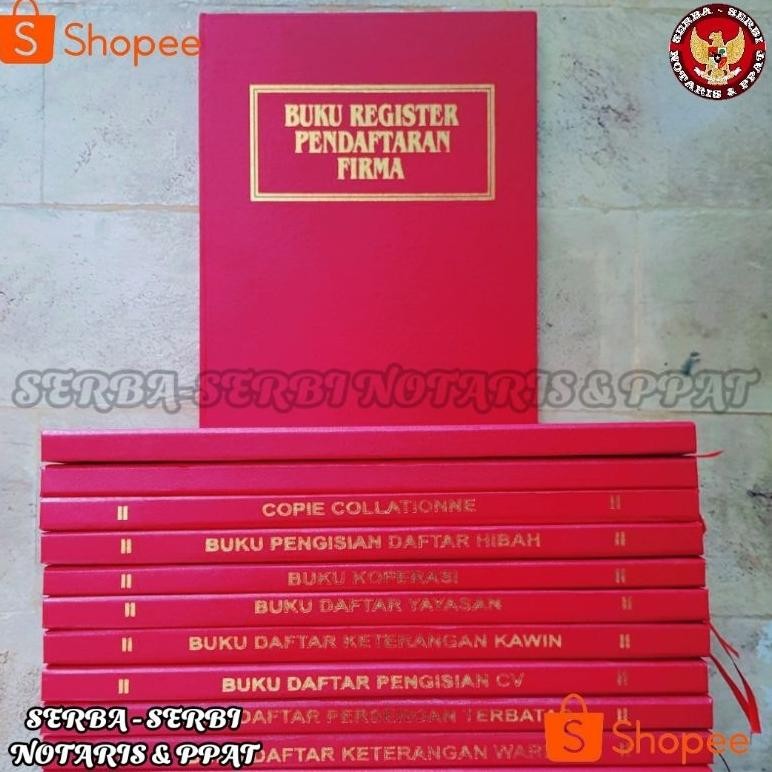 Jual Buku register pendaftaran firma buku pendukung notaris AST ...