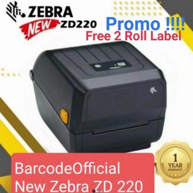 Jual New Zebra Zd220 Bar Printer Zd 220 Printer Bar New Stok | Shopee ...
