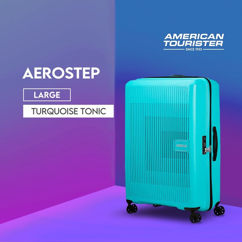 Jual American Tourister Koper Hardcase Aerostep Large 28" - Turquoise ...