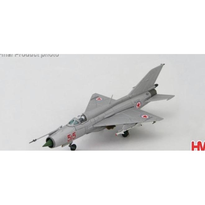 Jual Diecast Pesawat Tempur Mig-21 Pfm Fishbed Kpaf 1/48 By Fov ...