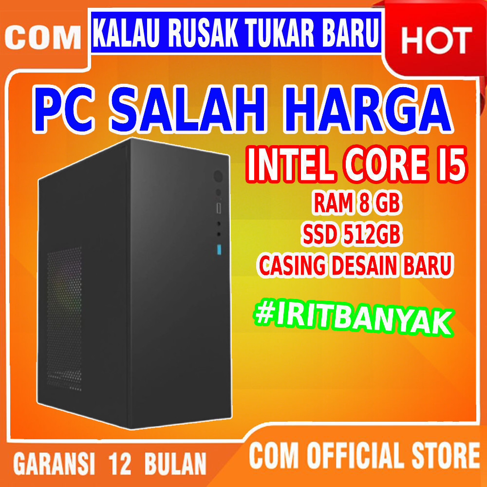 Jual PC KANTOR MURAH FULLSET pc computer komputer INTEL I5 rakitan ...