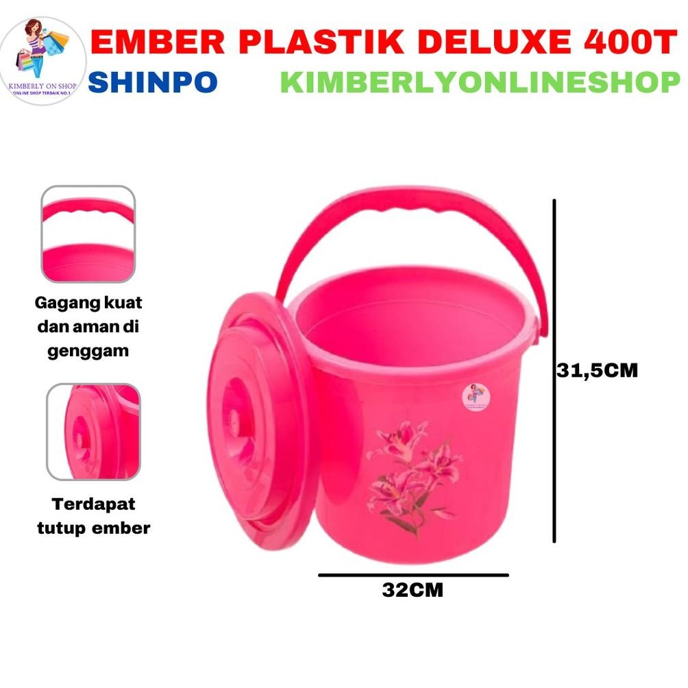 Jual Ember Plastik Deluxe 4 Galon 400T - Shinpo Stock | Shopee Indonesia