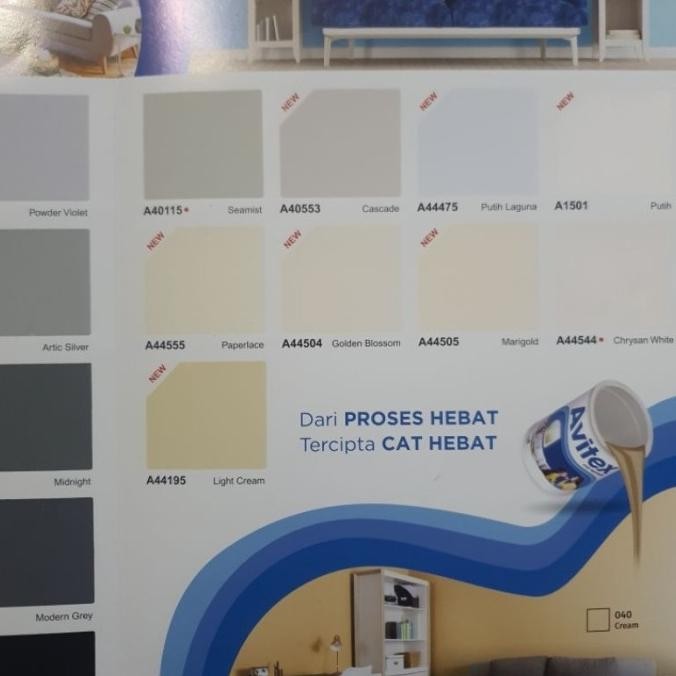 Jual (Expert) CAT TEMBOK AVITEX 1KG DINDING ATAP PLAFON GYPSUM ETERNIT ...
