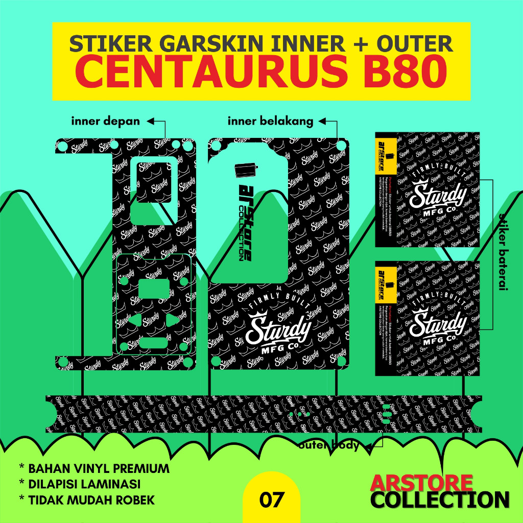 Jual Stiker Label Centa B80 007 Garskin Stiker Custom Fullbody Bisa COD ...