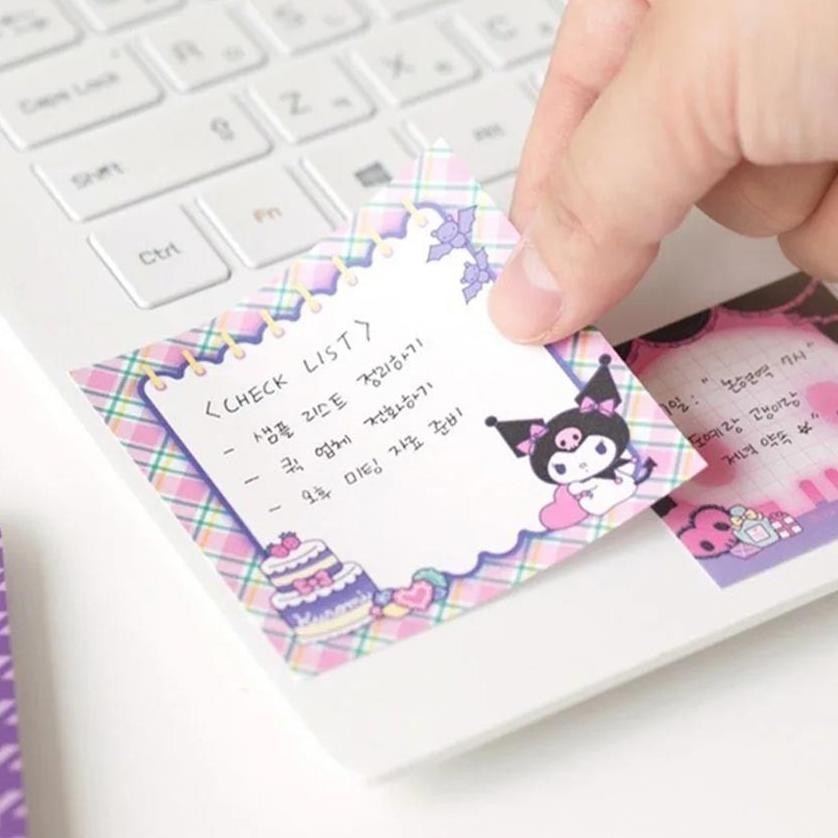 Jual 50 Lembar Sticky Note Aesthetic Lucu Sticky Notes Sanrio Kuromi ...