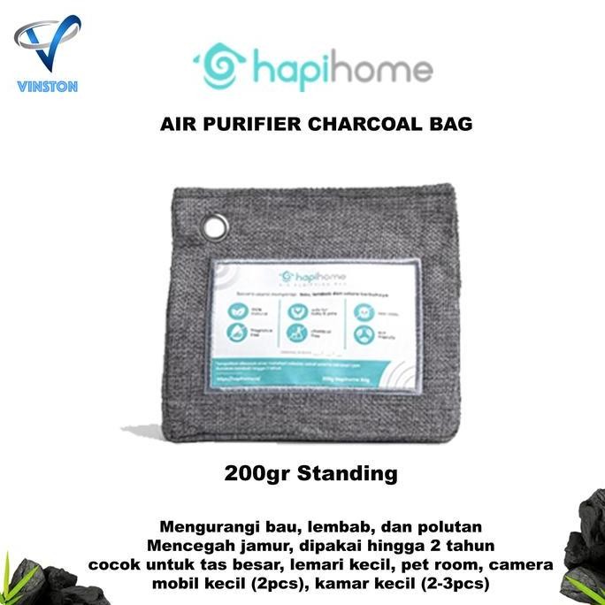 Jual TERLARIS - HAPIHOME 200GR - BAMBOO CHARCOAL ACTIVE AIR PURIFYING ...