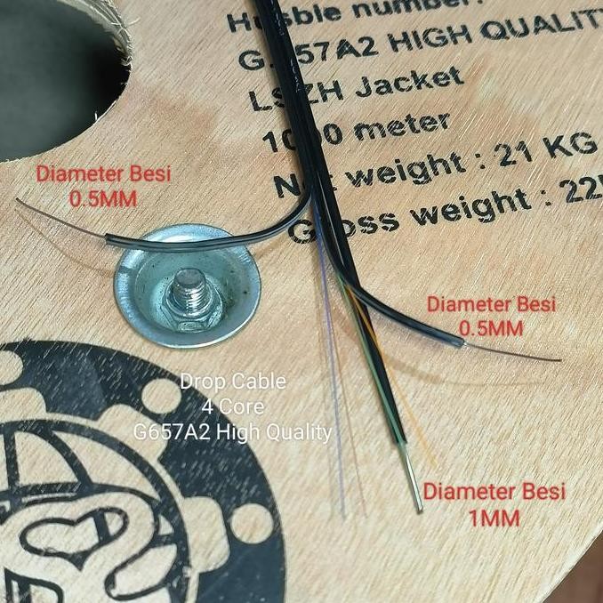 Jual Kabel Fo Drop Core 4 Core 3 Seling Ns2 High Quality Fiber Optik ...