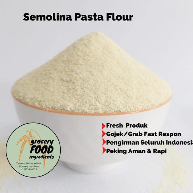 Jual Semolina Pasta Flour 25Kg / Gojek Fast Response / Semolina Flour ...