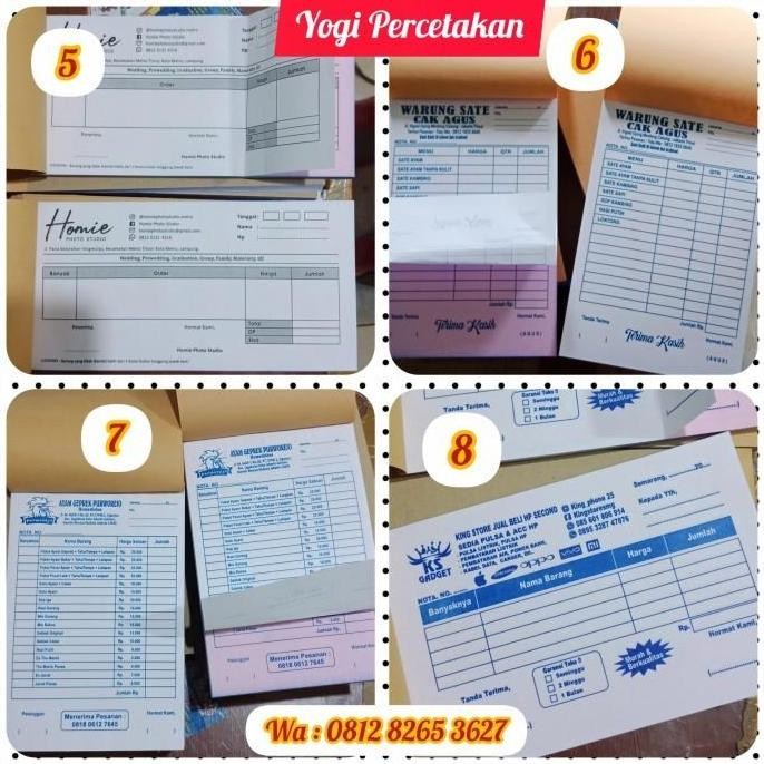 Jual Cetak Nota 2Ply Cetak 3 Warna Dan Pakai Caca | Shopee Indonesia