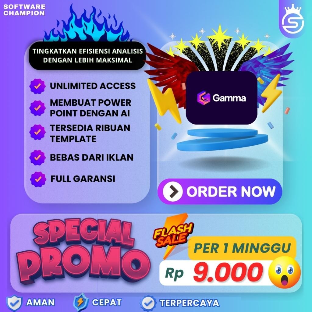 Jual Gamma AI - Bikin PPT Jadi Dalam Hitungan Menit, Ribuan Template, Tinggal Upload Materi ...