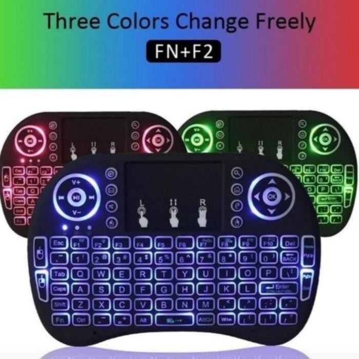 Jual Mini Keyboard Mouse 2.4G Wireless Pc Stb Tv Bix Backlite Backlit ...