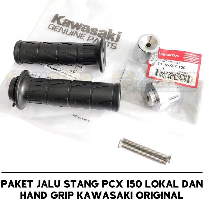 Jual Paket Jalu Stang Pcx Lokal Dan Handgrip Kawasaki Original Original ...