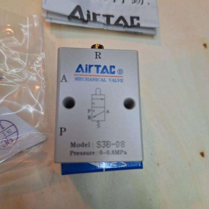 Jual Mechanical Valve Airtac S3B - 08 | Shopee Indonesia