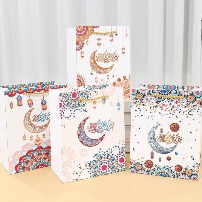 Jual Ramadan Decoration Paper Gift Bag Eid Mubarak Decor 2025 For Home ...