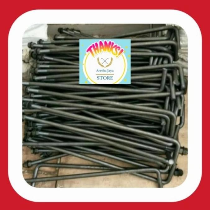 Jual Tersedia angkur l st37 besi beton 7/8"x600x100mm + 2 mur 2H ...