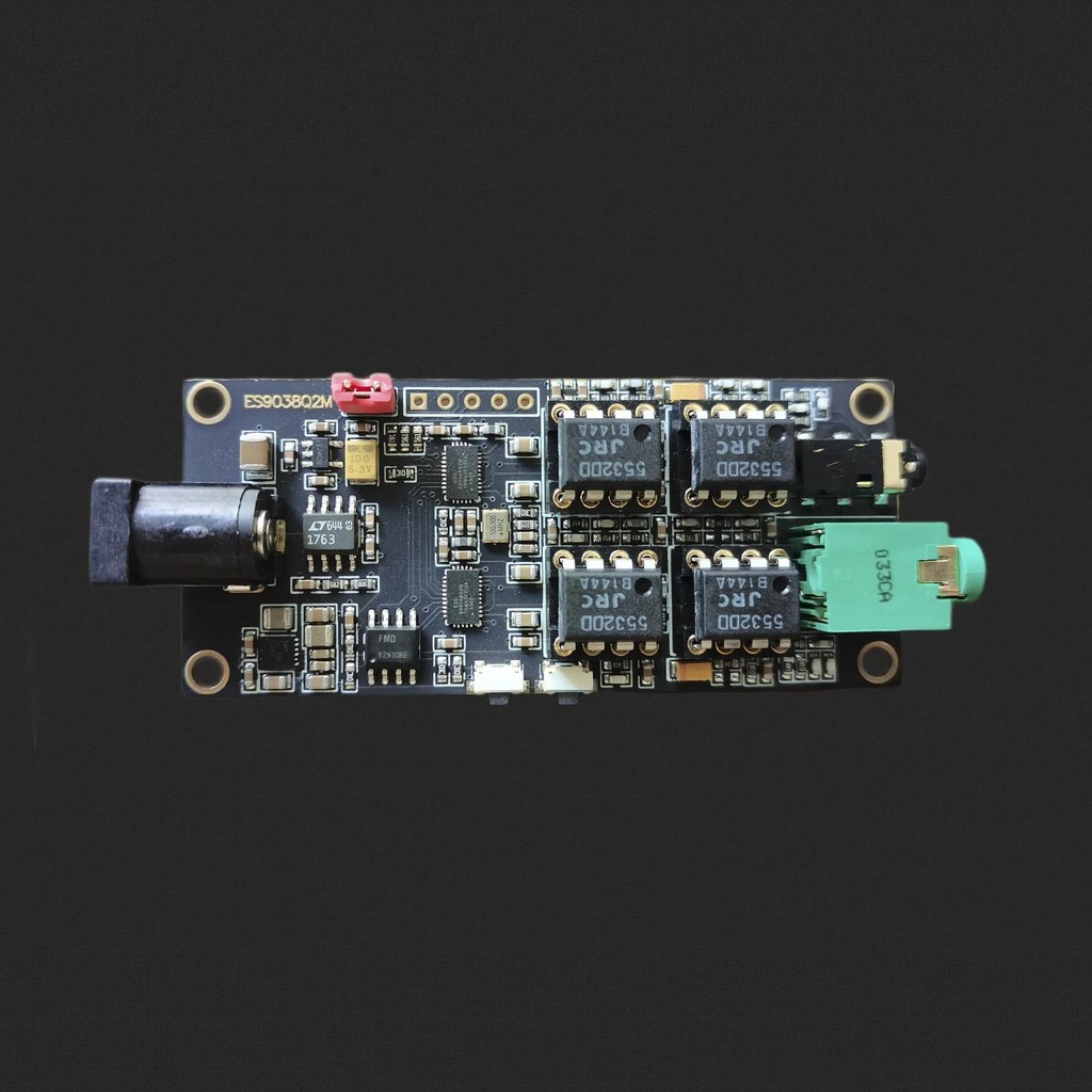 Jual Nvarcher Dual ES9038Q2M decoding board I2S input 3.5mm 2.5mm output ES9038 asynchronous USB ...