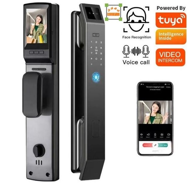 Jual Tuya Smart Door Lock 3D Face Recognition D-14 Mortise 6080 [Tuya SmartLife] | Shopee Indonesia
