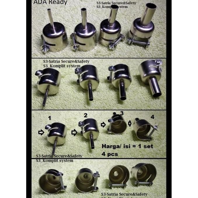 Jual nozzle mata solder uap nozle blower hot air gun nosel stok ...