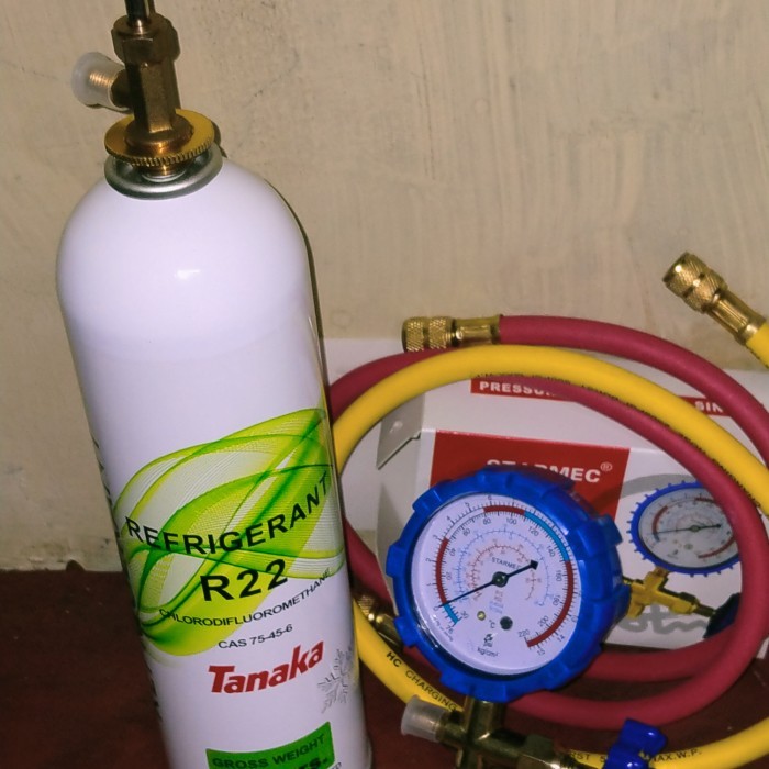 Jual Paket isi freon showa.yukio.refrigerant R22 kaleng tinggal pake langsu | Shopee Indonesia