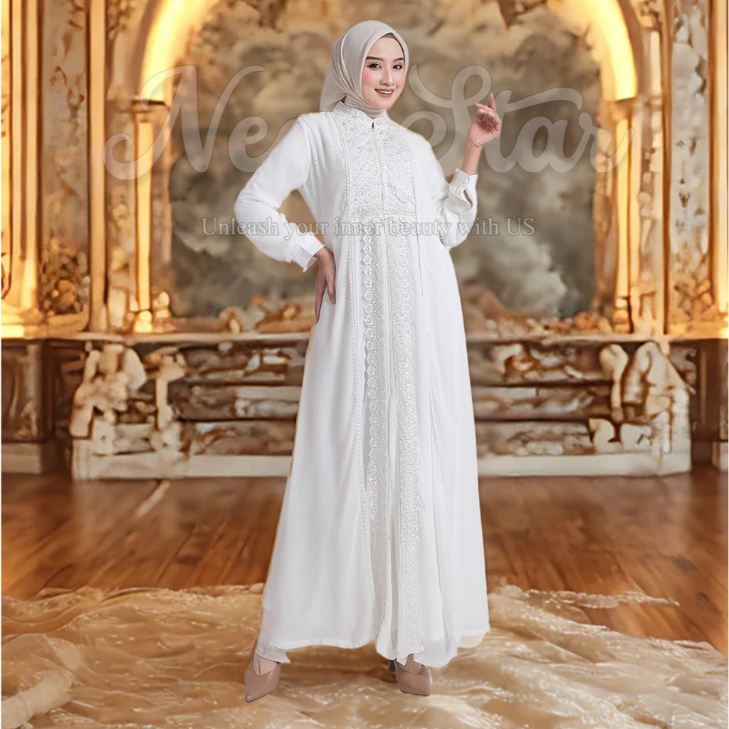 Jual D6E NEWSTAR - GAMIS LEBARAN 2025 TERBARU GAMIS PUTIH LEBARAN 2025 ...