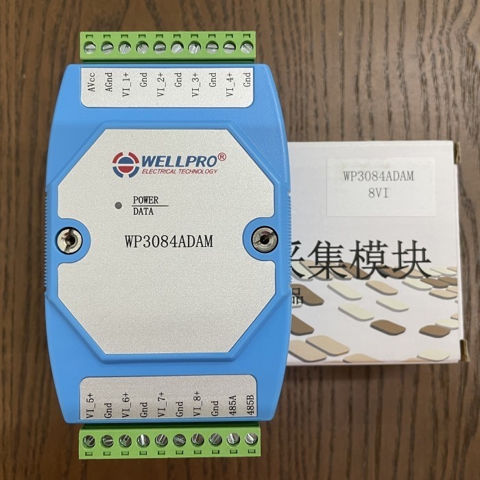 Jual Best Seller Wellpro WP3084ADAM Analog Input 0 10V Modbus RS485 Module Voltage Aquisition 8 ...