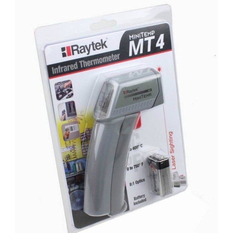 Jual Raytek MT4 Mini laser infrared Thermometer MT-4 temperature suhu ...