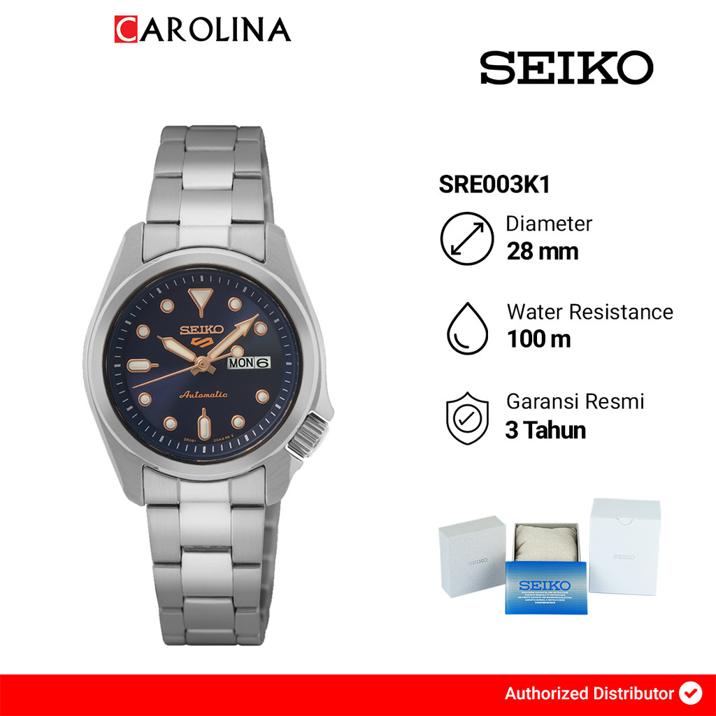 Jual Jam Tangan Wanita Seiko 5 Sports SRE003K1 Sports Style Automatic ...