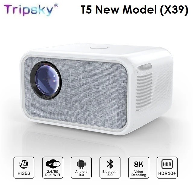 Jual Tripsky T5 New Model Proyektor Android Smart Projector 300 Ansi Lumens | Shopee Indonesia