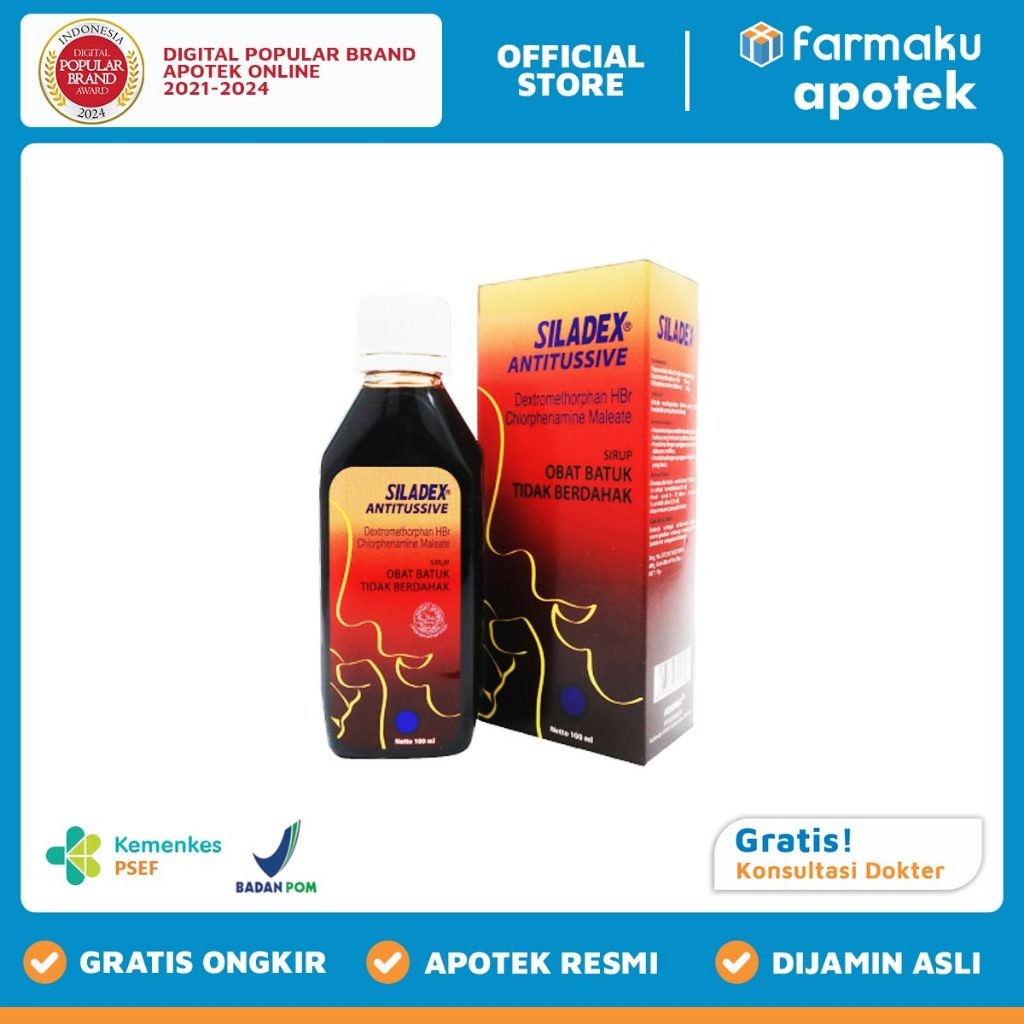 Jual Siladex Antitussive Syrup 100 ml - TMG | Shopee Indonesia