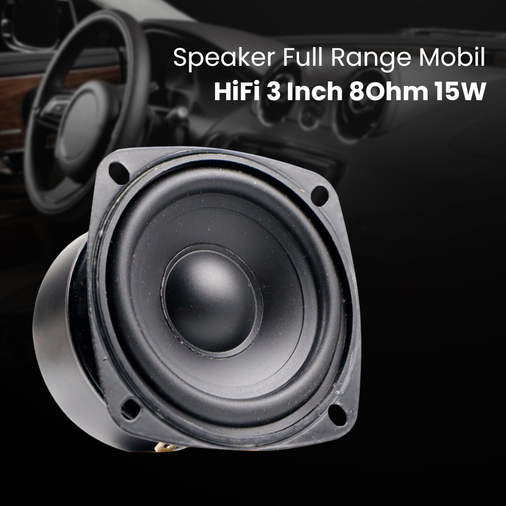 Jual Speaker Full Range Mobil HiFi 3 Inch 8 Ohm 15 Watt | Shopee Indonesia