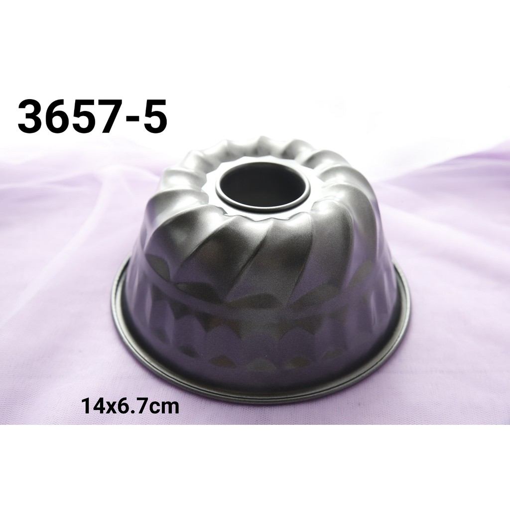 Jual 3657-5 Loyang teflon anti lengket pudding puding chiffon cake ...