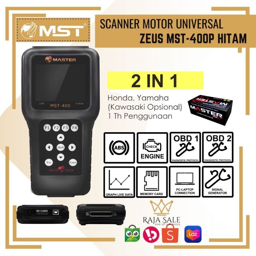 Jual Scanner Motor Honda Yamaha Master Zeus MST-400, Scaner Motor ...