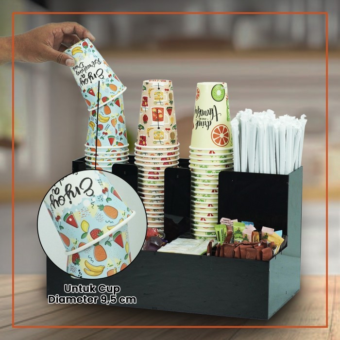 Jual RAK AKRILIK PAPER CUP HOLDER SEDERHANA COMPLETE MODEL C | Shopee ...