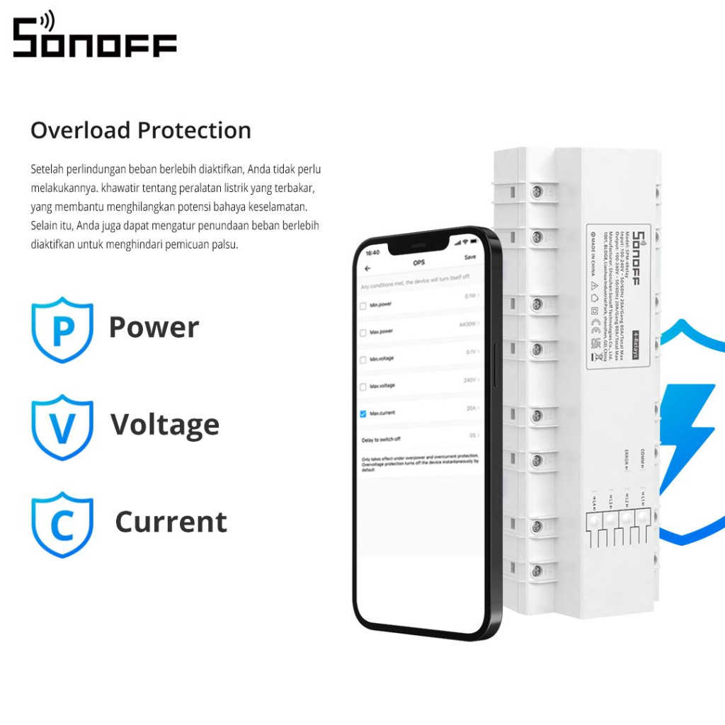 Jual Sonoff Smart Stackable Sonoff SPM Main SPM Relay Smart Mcb Pintar ...