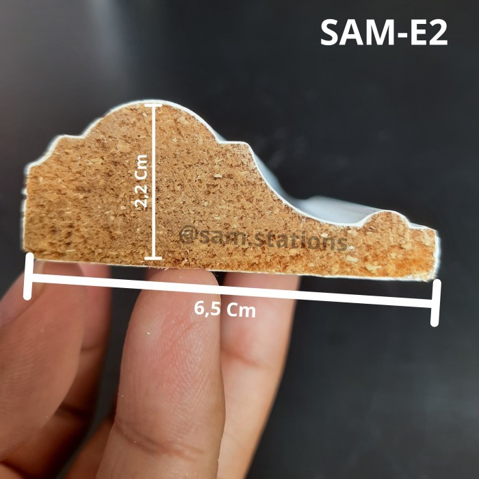 Jual Sam-E2 List Kayu Wall Moulding Wainscoting Lis Dinding Wall Profil ...