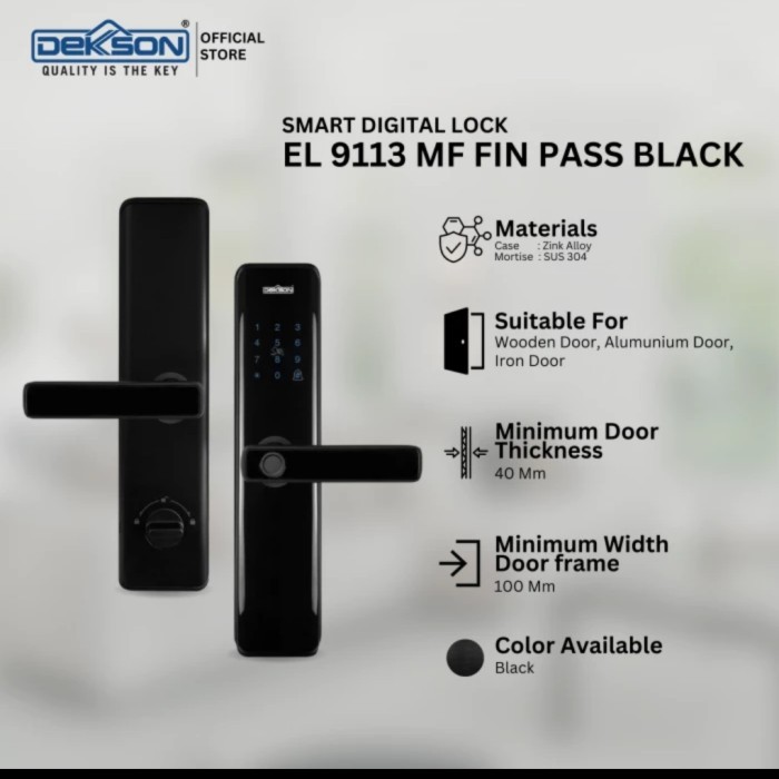 Jual best seller] new produk dekkson EL9113 smart digital lock handle ...