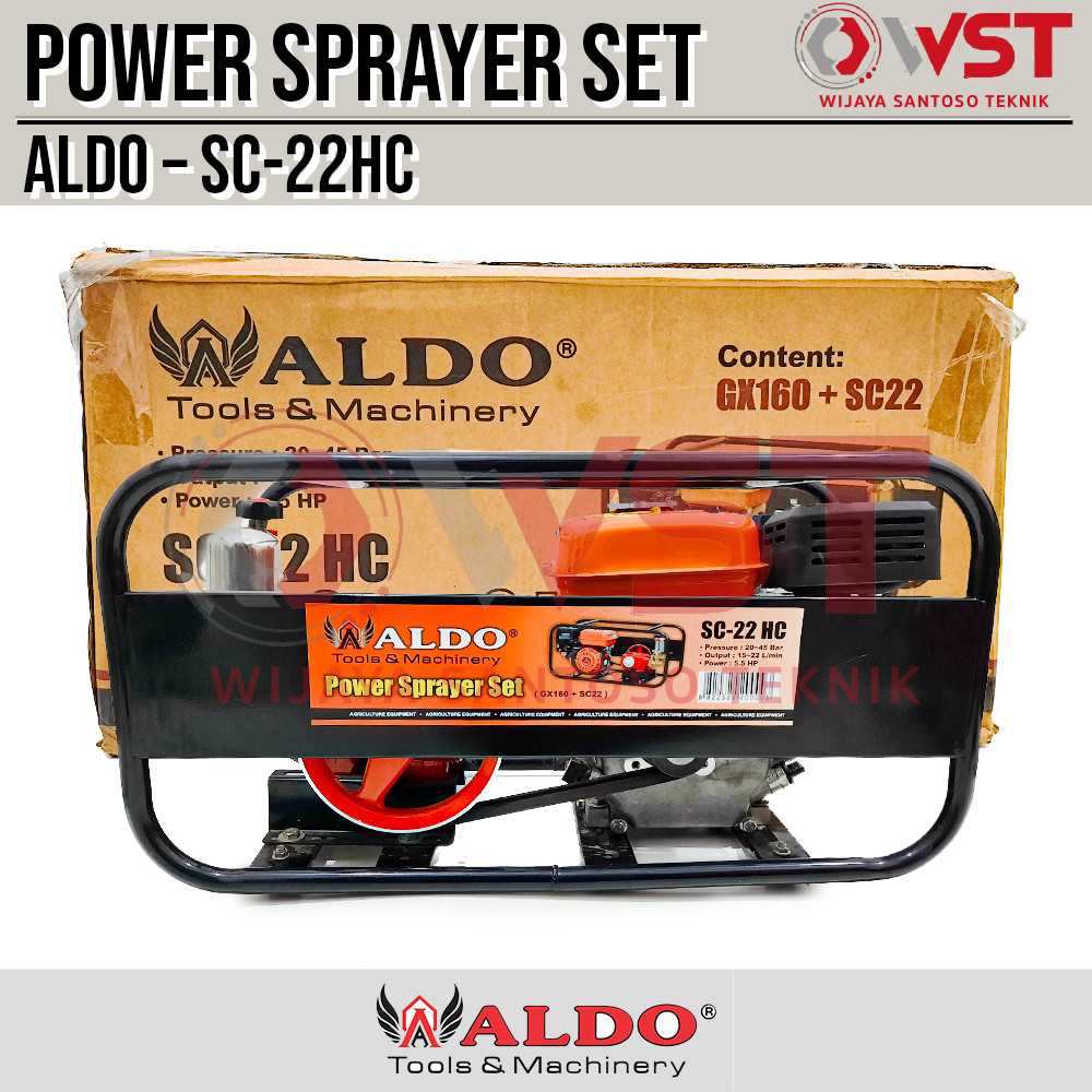 Jual Mesin Jet Cleaner Cuci Mobil Motor GX160 5.5HP Aldo SC-22HC Sprayer | Shopee Indonesia