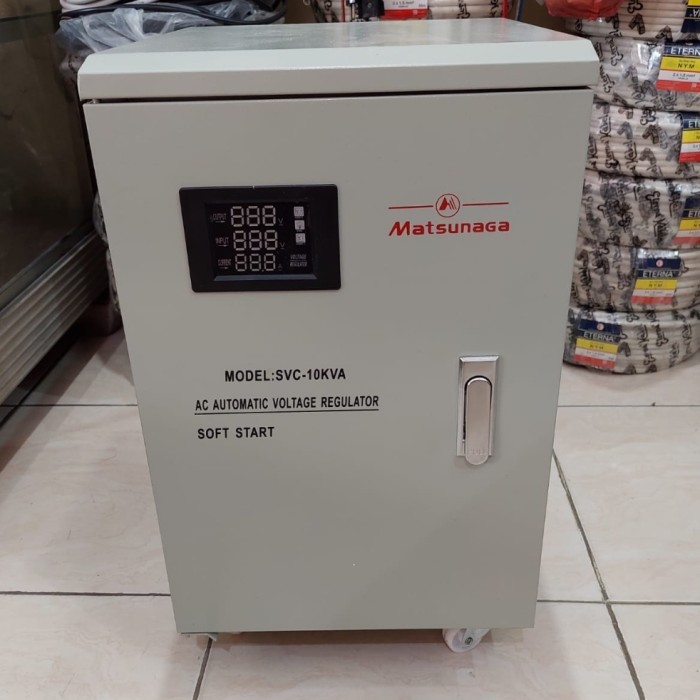 Jual Stabilizer listrik MATSUNAGA 10.000 watt 10000 WAT 10.000 W STAVOL SVC Unit Baru / Segel ...