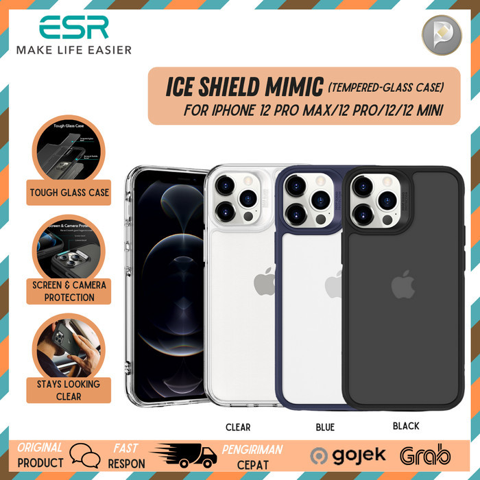 Jual Esr Case Iphone 12 Mini/ 12/12 Pro/ 12 Pro Max Mimic Ice Shield ...
