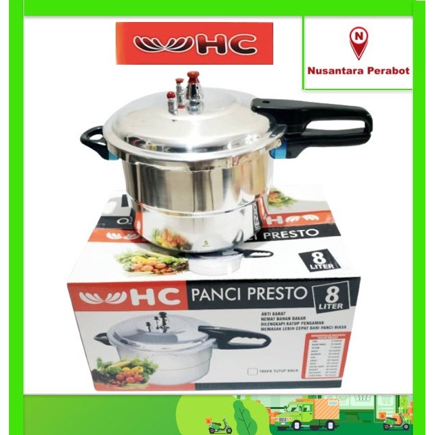 Jual HC Panci Presto Pelunak 4, 8, 12 Liter | Shopee Indonesia
