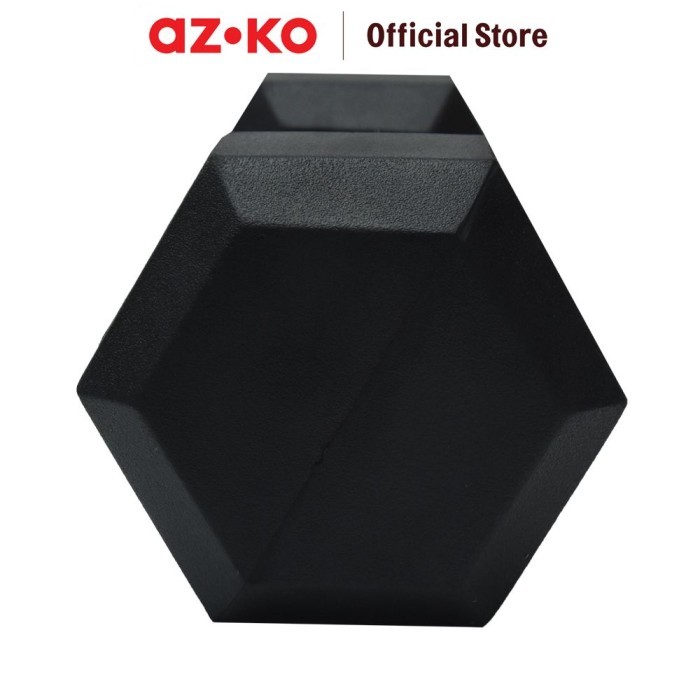 Jual AZKO KINETIC DUMBBELL KARET HEXAGONAL 5 KG - HITAM | Shopee Indonesia