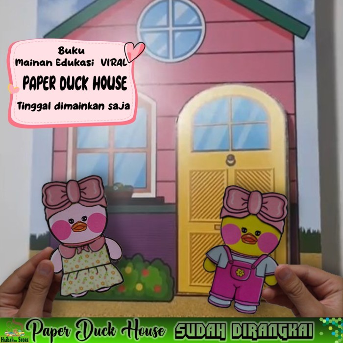 Jual PAPER DUCK HOUSE VIRAL SUDAH DIRANGKAI MAINAN EDUKASI ANAK QUITE ...